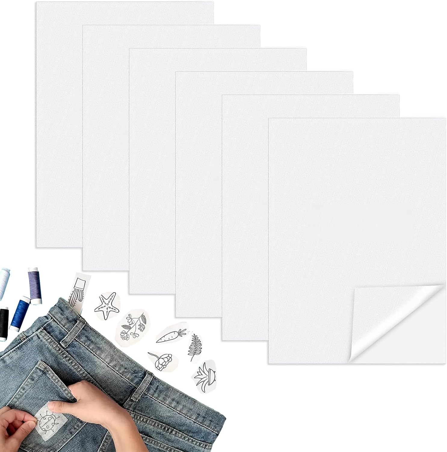 Amazon.com: Sticky Water Soluble Embroidery Stabilizer, 8.3"X11.7 ...