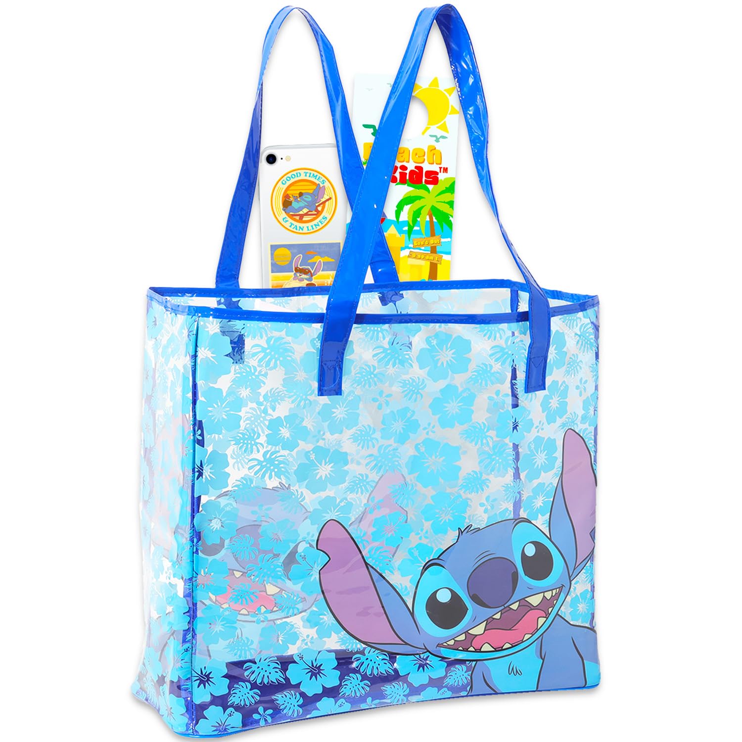 Amazon.com: Stitch Clear Tote Bag - Bundle with Clear Lilo and Stitch ...