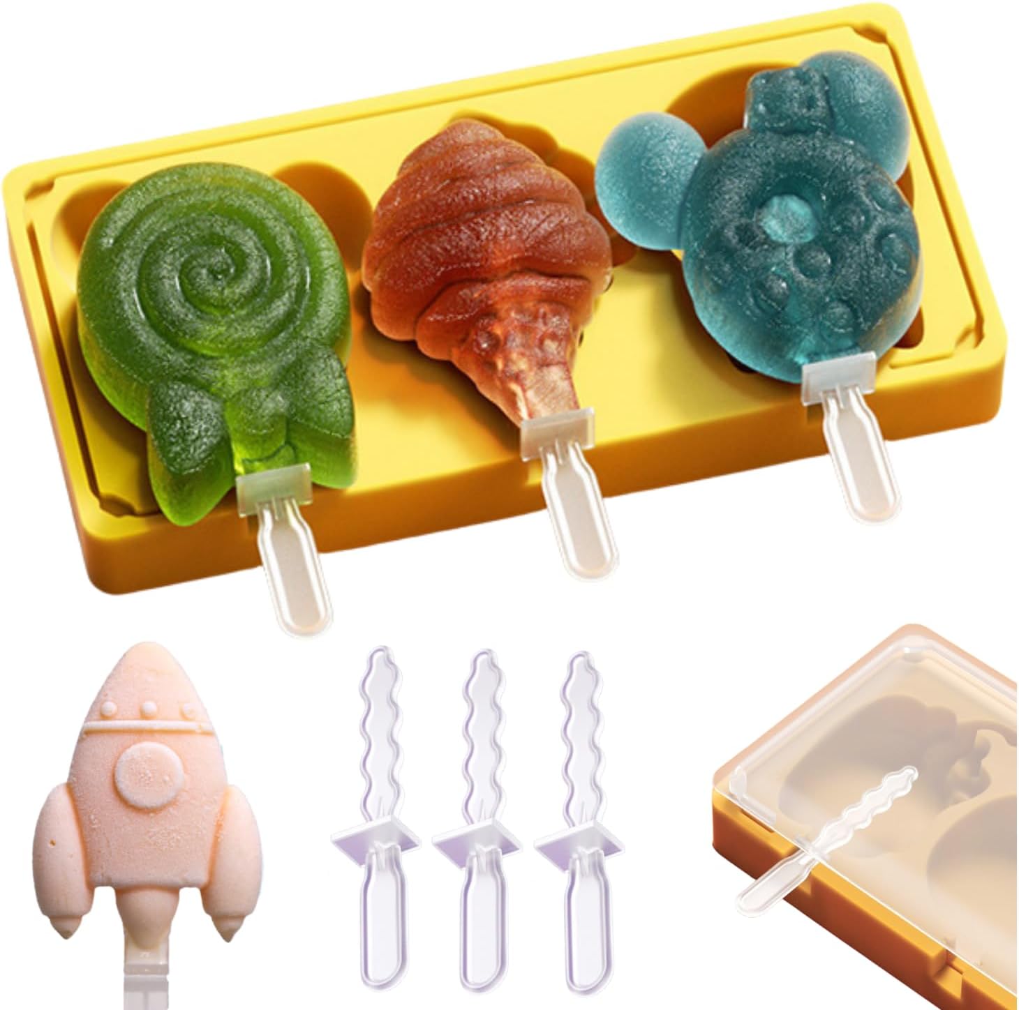 Amazon.com: Orapink Silicone Popsicle Molds,Ice Cream, Candy, Donuts ...