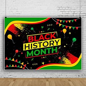 Amazon.com : 7x5ft Black History Month Backdrop African American Black ...