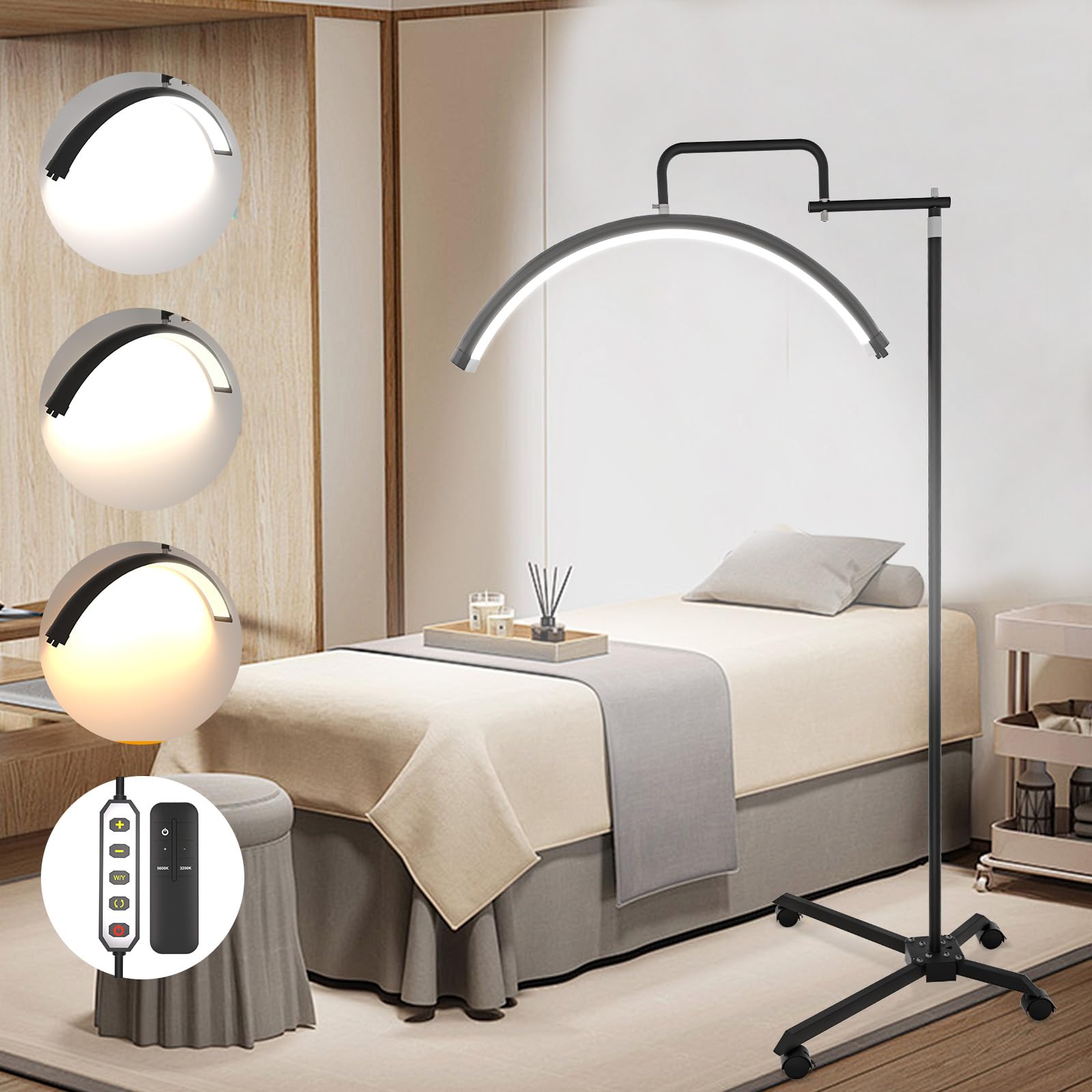 SOLLA Lash Light for Eyelash Extensions, 28 Inch Dimmable LED Lash Lamp ...