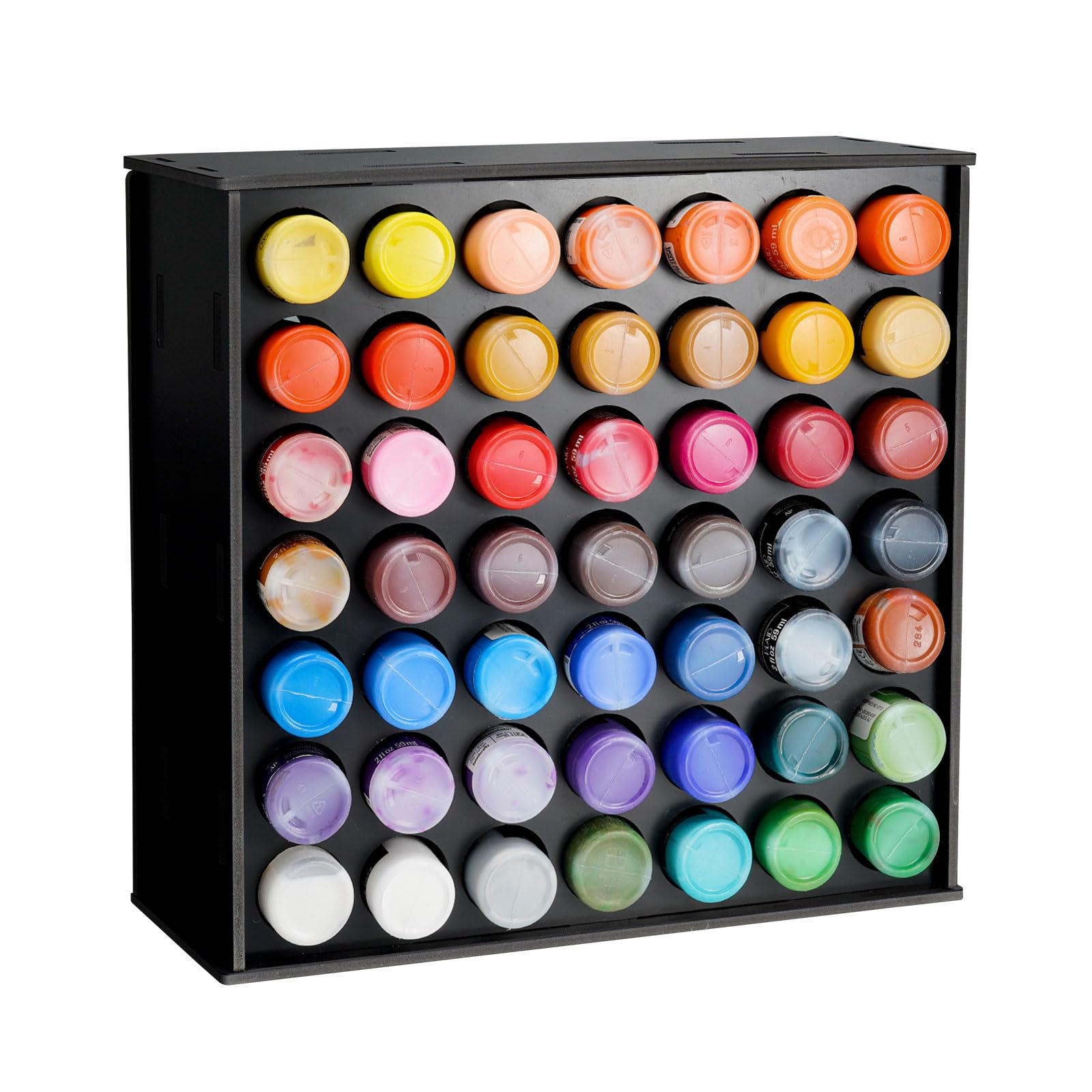 Amazon.com: SANFURNEY 49 Holes Craft Paint Storage Organizer, Wall ...