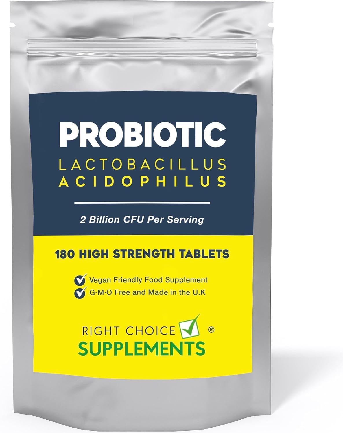 Probiotics for Gut Health | 180 Lactobacillus Acidophilus Tablets (Not ...