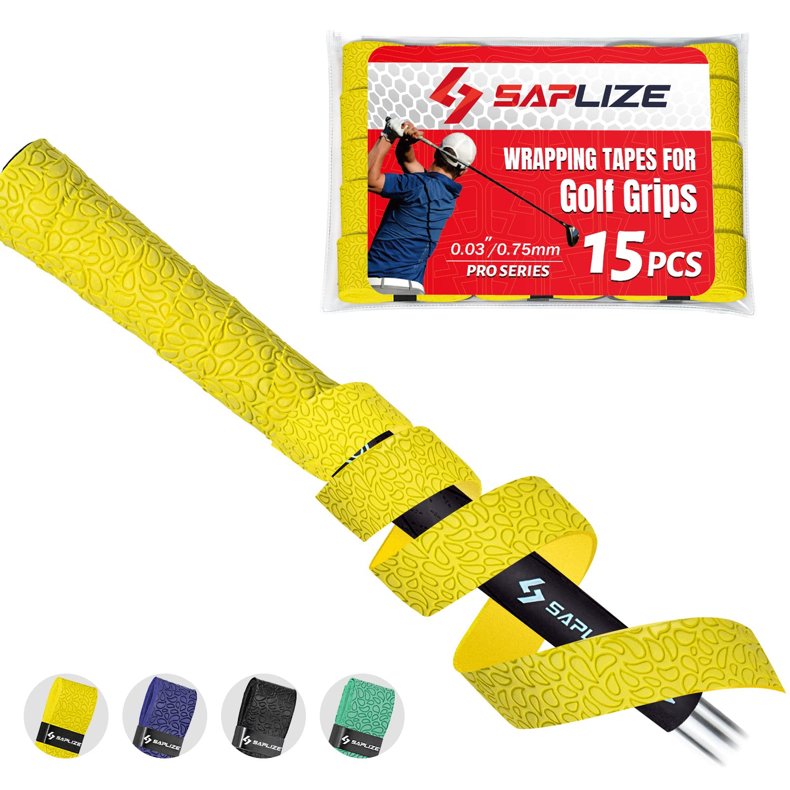 Snapklik.com : Golf Grip DIY Wrapping Tapes, 15-Pack Tacky PU Overgrip ...