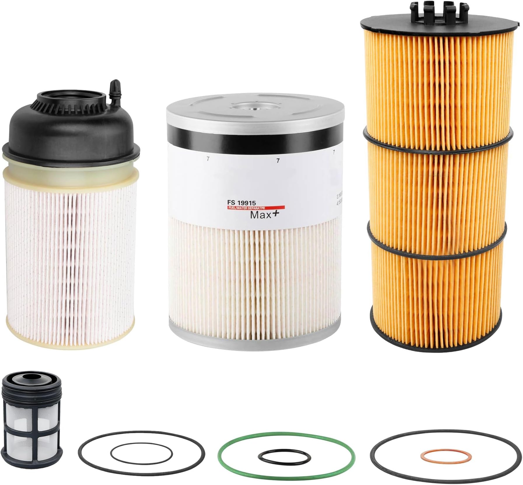 Amazon.com: DD15 Fuel Filter Water Separator and Oil Filter kit ...