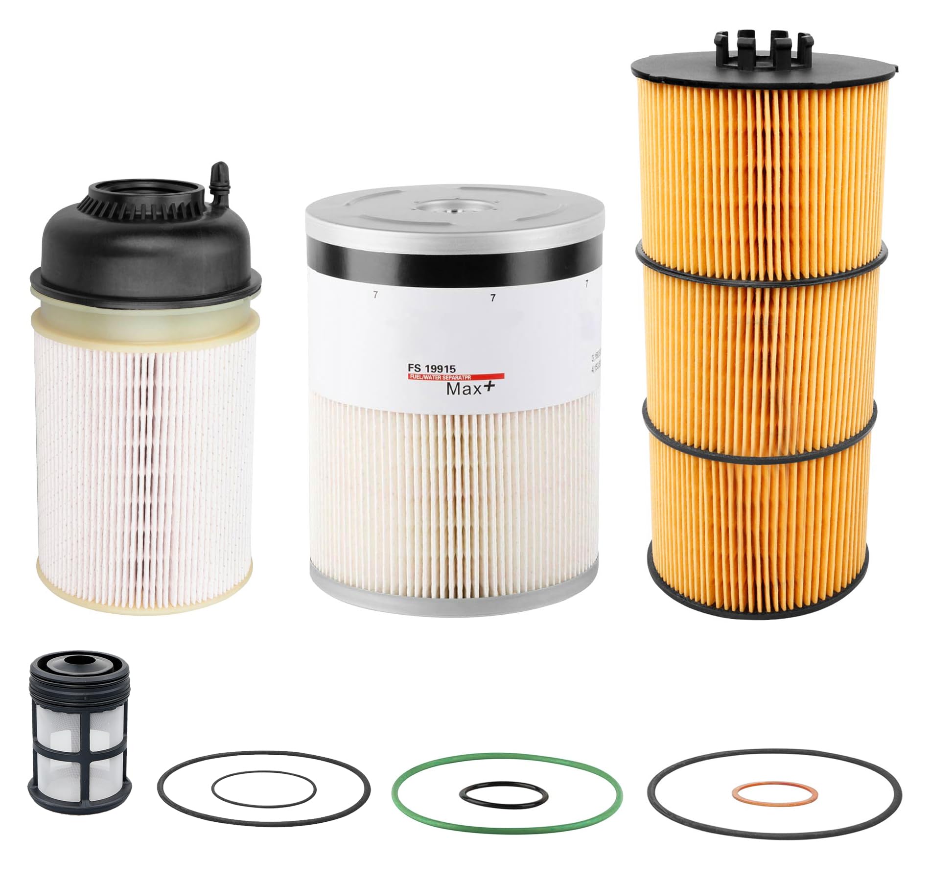 Amazon.com: DD15 Fuel Filter Water Separator and Oil Filter kit ...