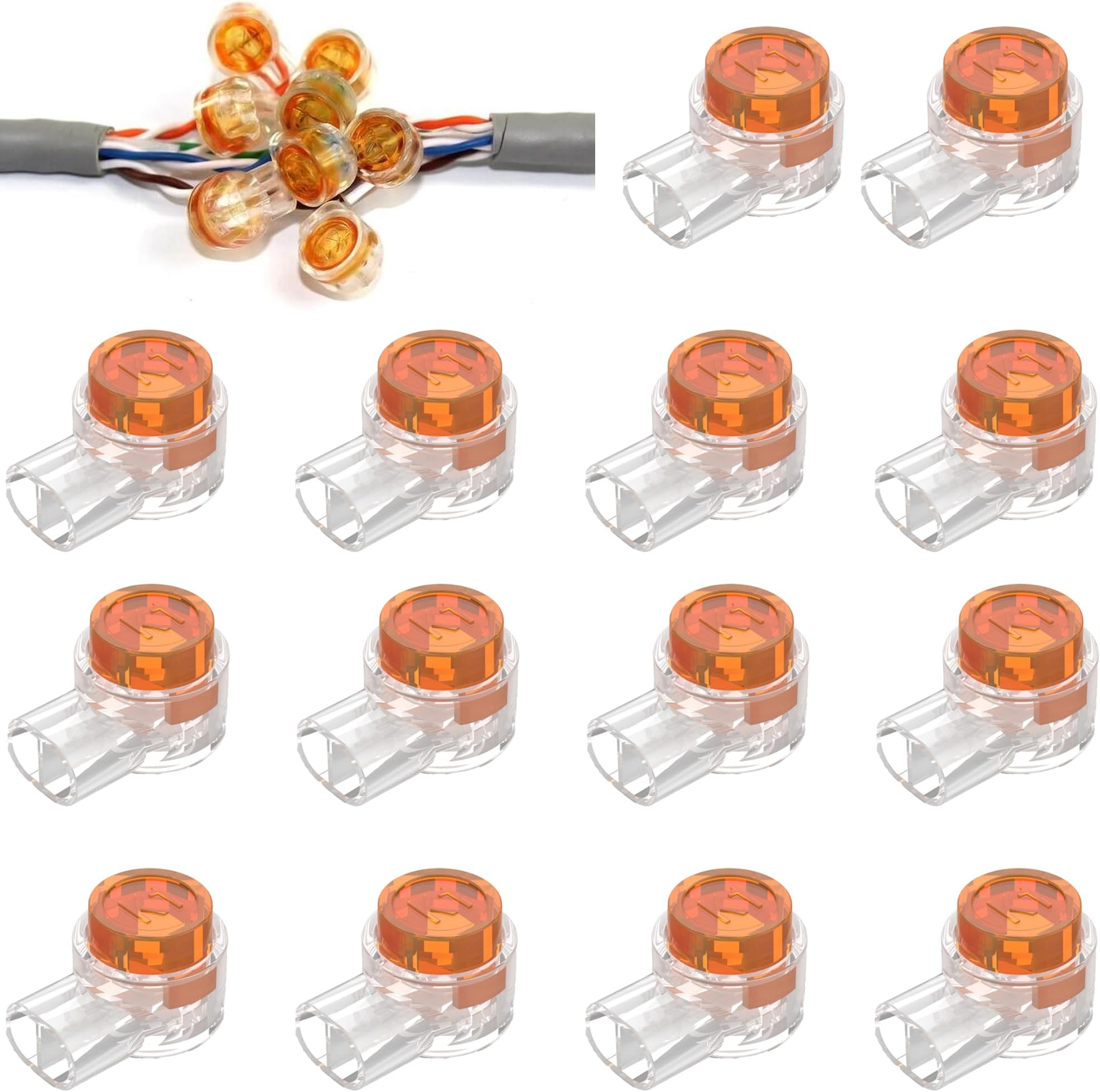 2 Way Gel Filled Connector Crimps - Packet of 50 : Amazon.co.uk: DIY ...