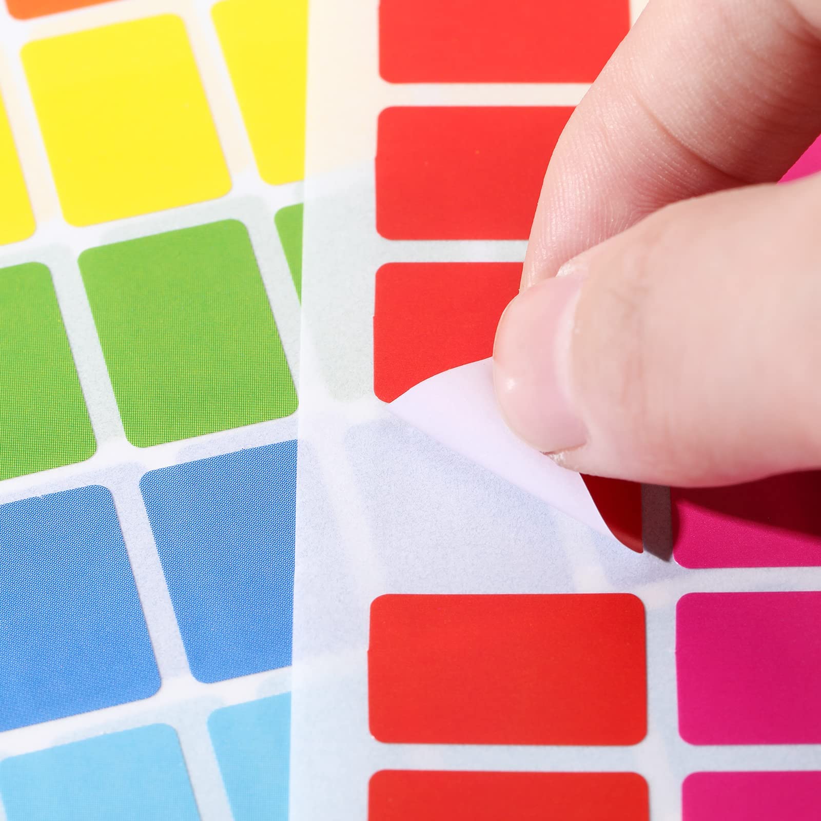 Snapklik.com : 2800 Pieces 10 Color Color Coding Labels Rectangle ...