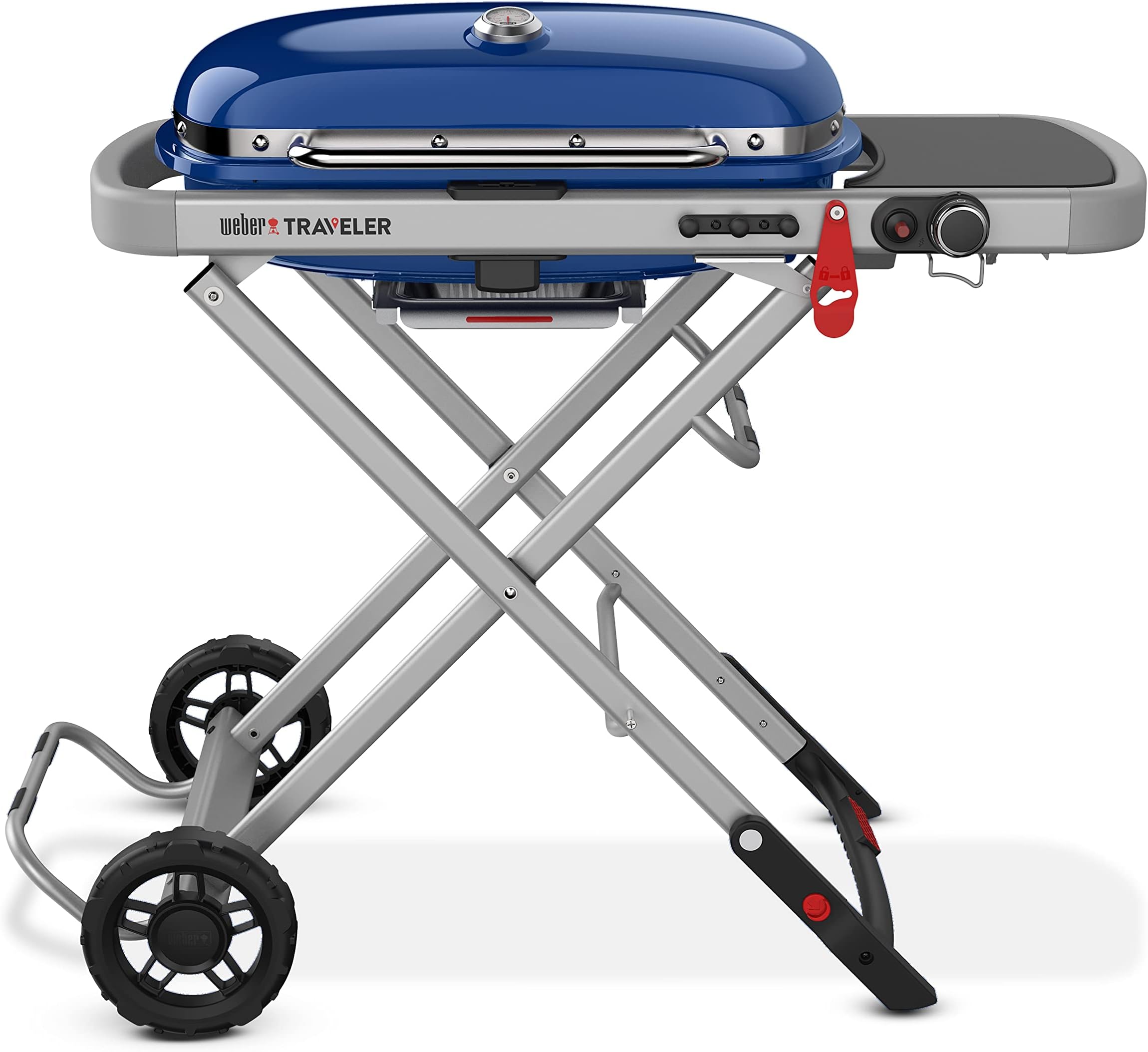 Amazon.com: Weber Traveler Compact Portable Gas Grill : Patio, Lawn ...