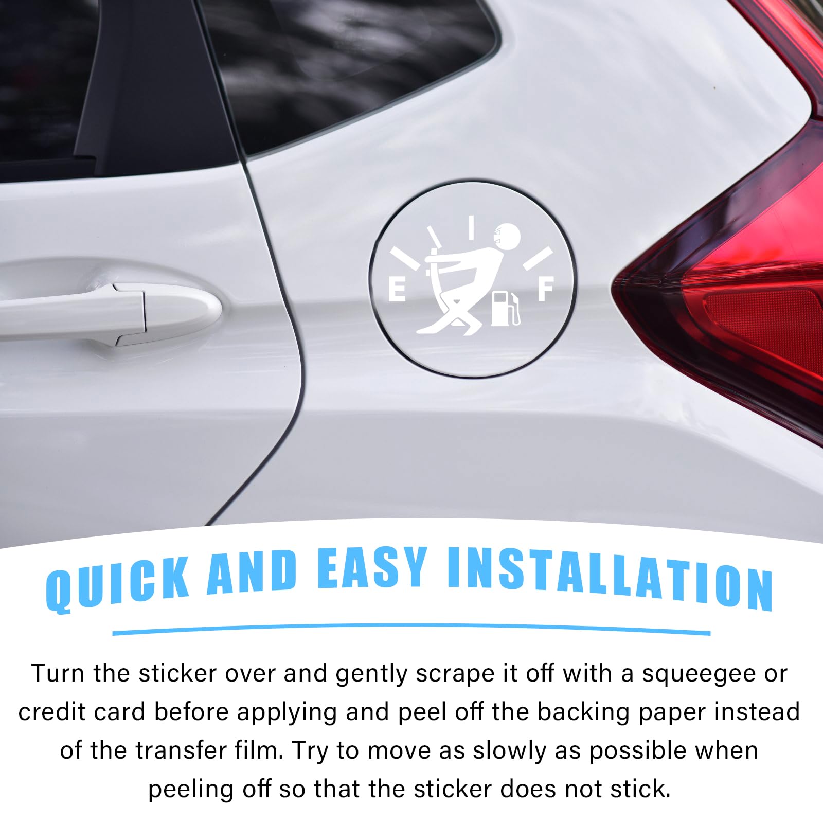 Snapklik.com : Augeny Funny Car Fuel Tank Sticker, EF Logo Waterproof ...