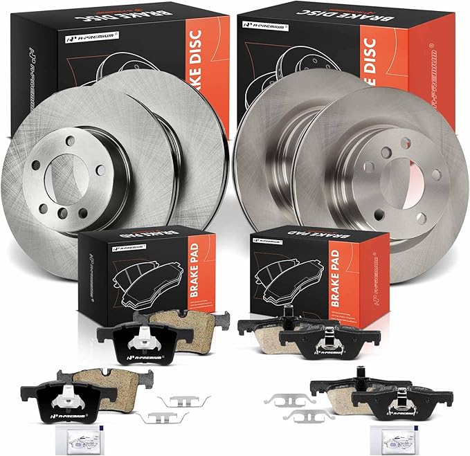 Amazon.com: A-Premium Front and Rear Vented Disc Brake Rotors + Ceramic ...