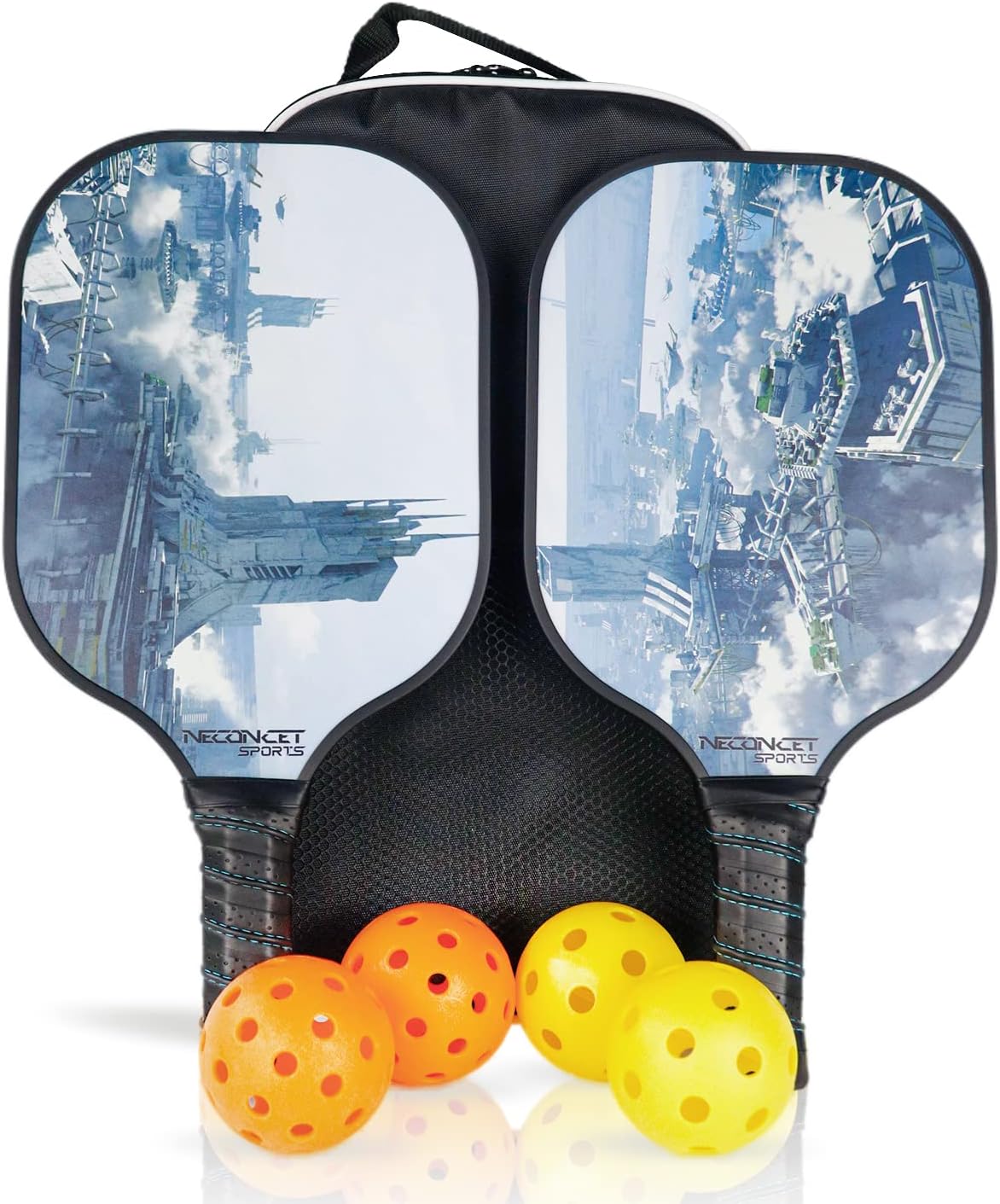 Amazon.com : NECONCET Pickleball Paddles, Carbon Fiber Pickleball ...