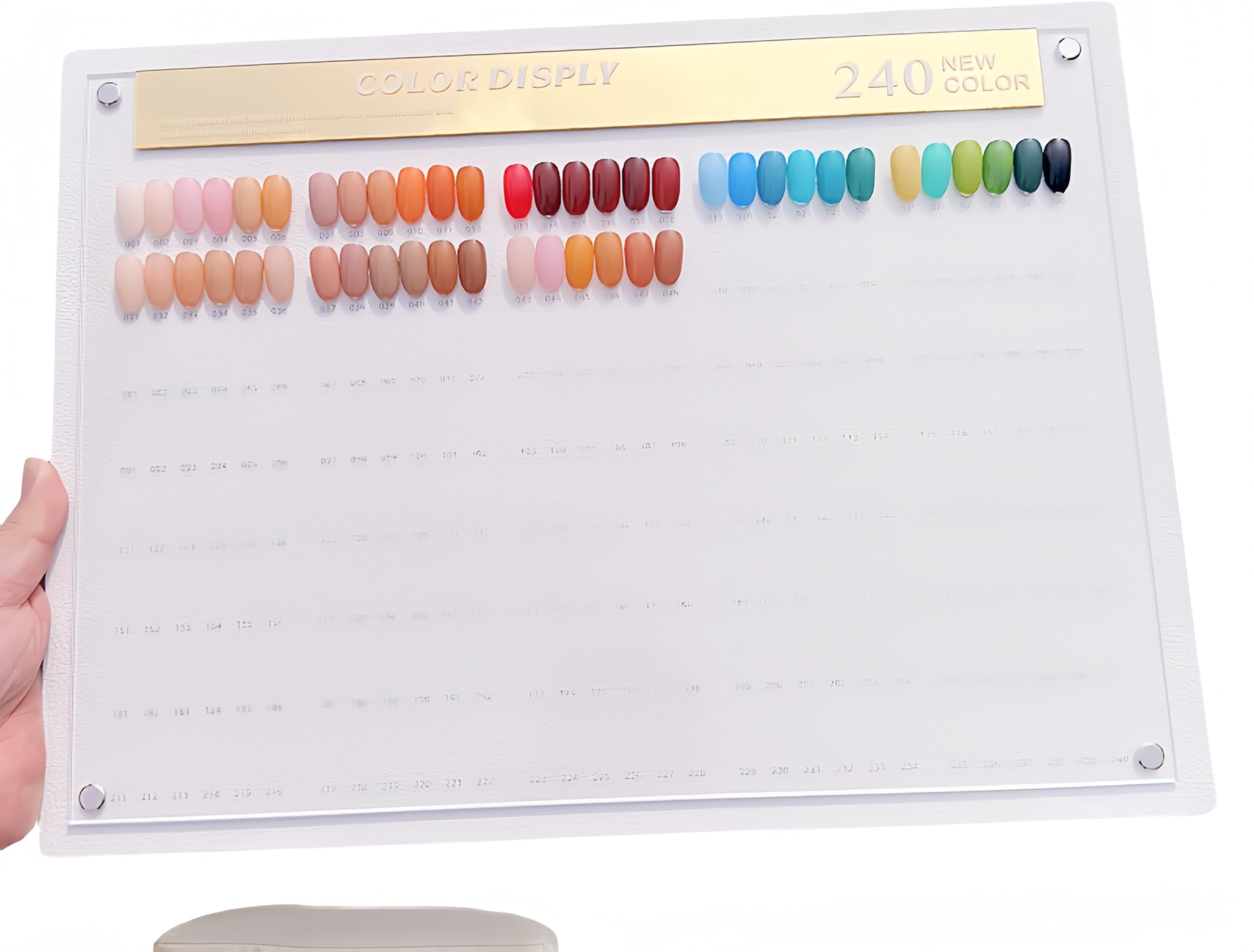 Amazon.com: Acycoin2A 528 Nail Gel Polish Display Chart Acrylic Nail ...