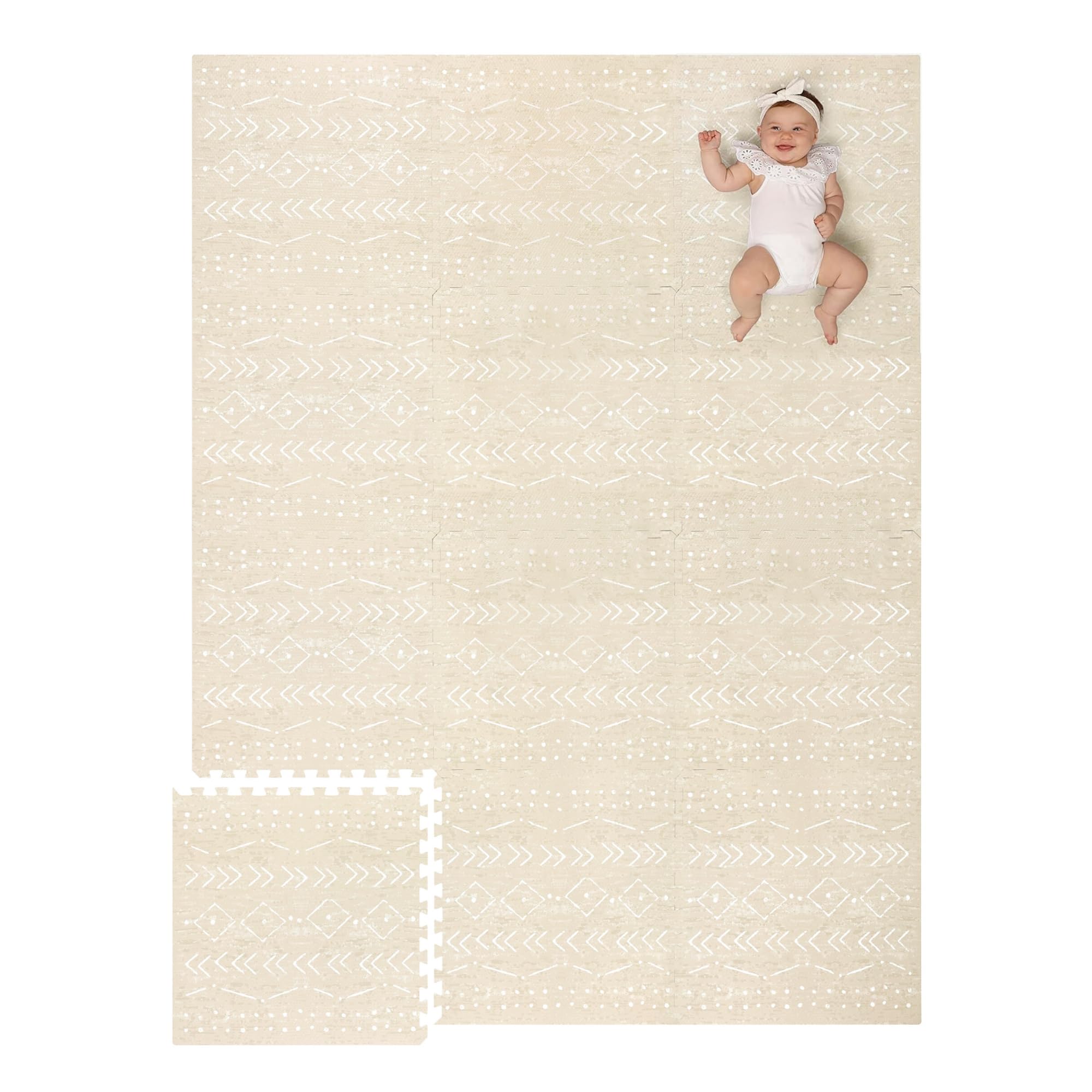 Amazon.com : Lillefolk Baby Foam Play Mat - Baby Playmat | Tiles for ...