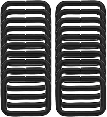 Amazon.com: BIKICOCO Metal Rectangle Ring Buckles Square Strap Webbing ...