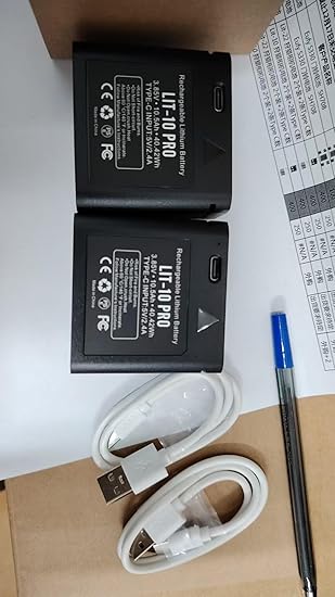 Amazon.com: 2 Pack Lit-10 Rechargeable 10500mAh Lithium Battery for ...