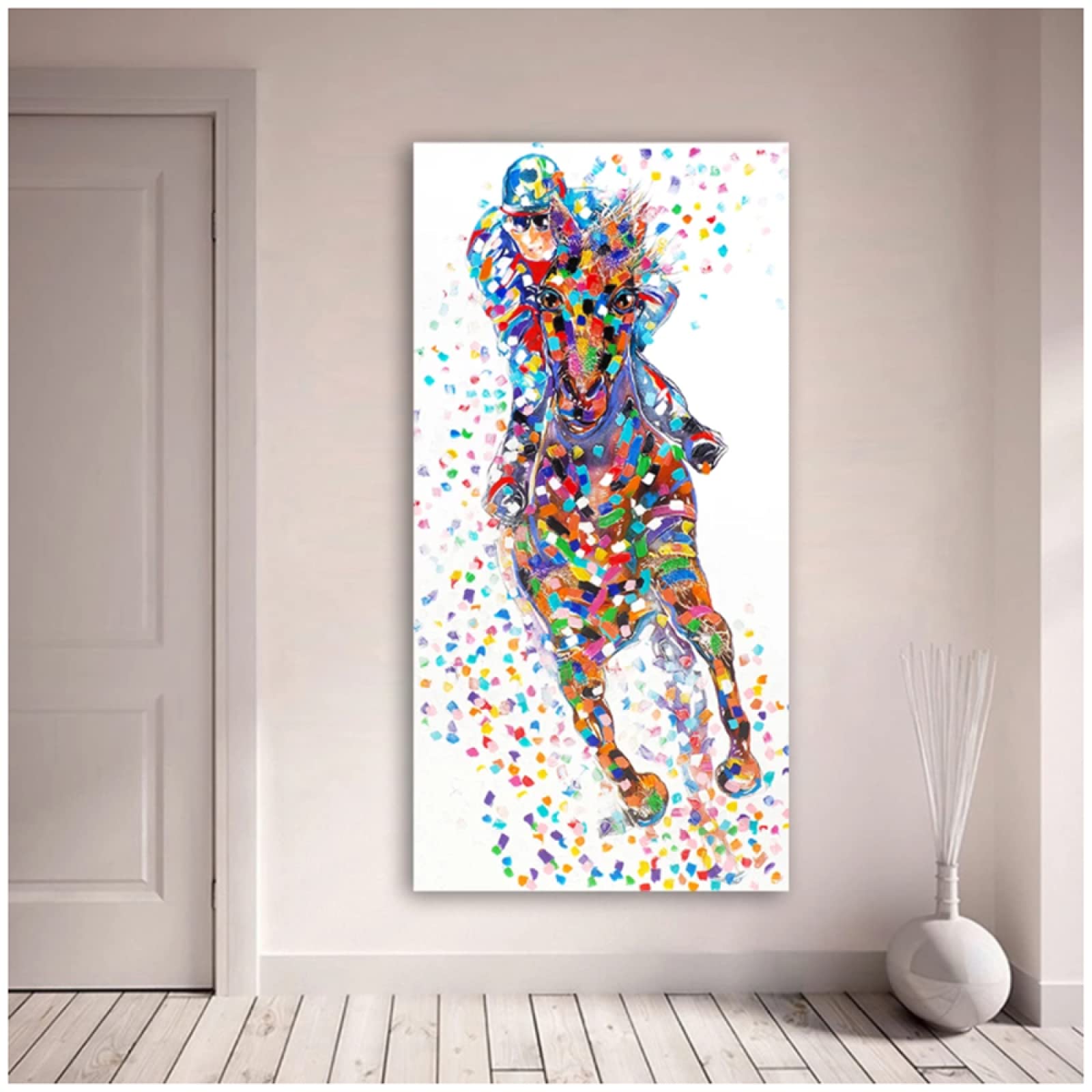 Abstract Horse Racing Paintings