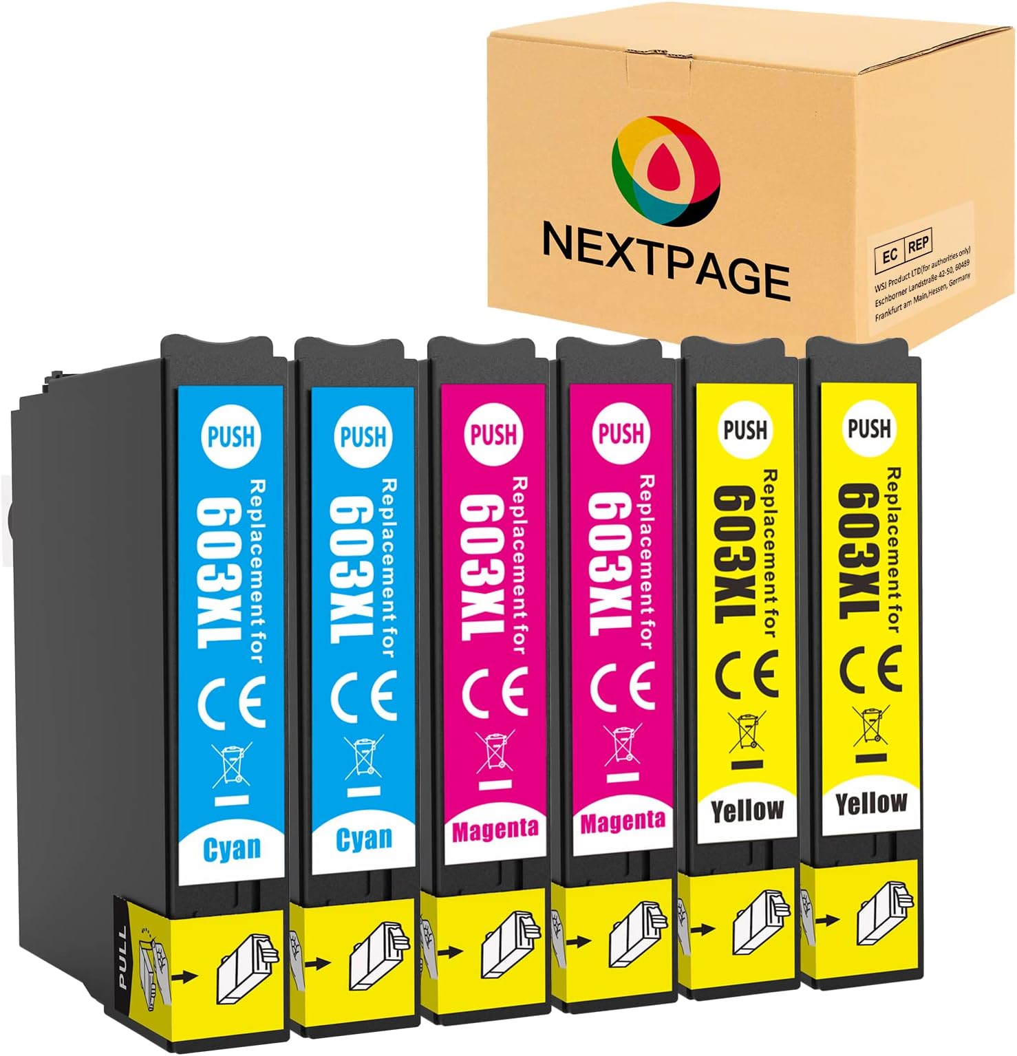 NEXTPAGE 603XL 603xl Ink Cartridge for Epson 603 Compatible with Epson XP-2100 XP-2105 XP-3100 ...