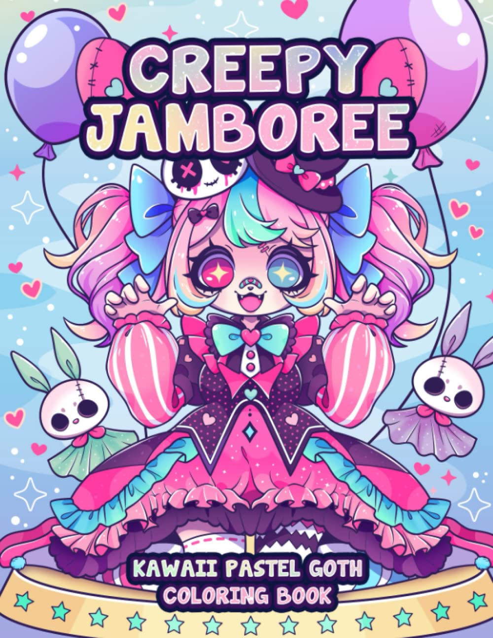 Snapklik.com : Creepy Jamboree Kawaii Pastel Goth Coloring Book: Cute ...