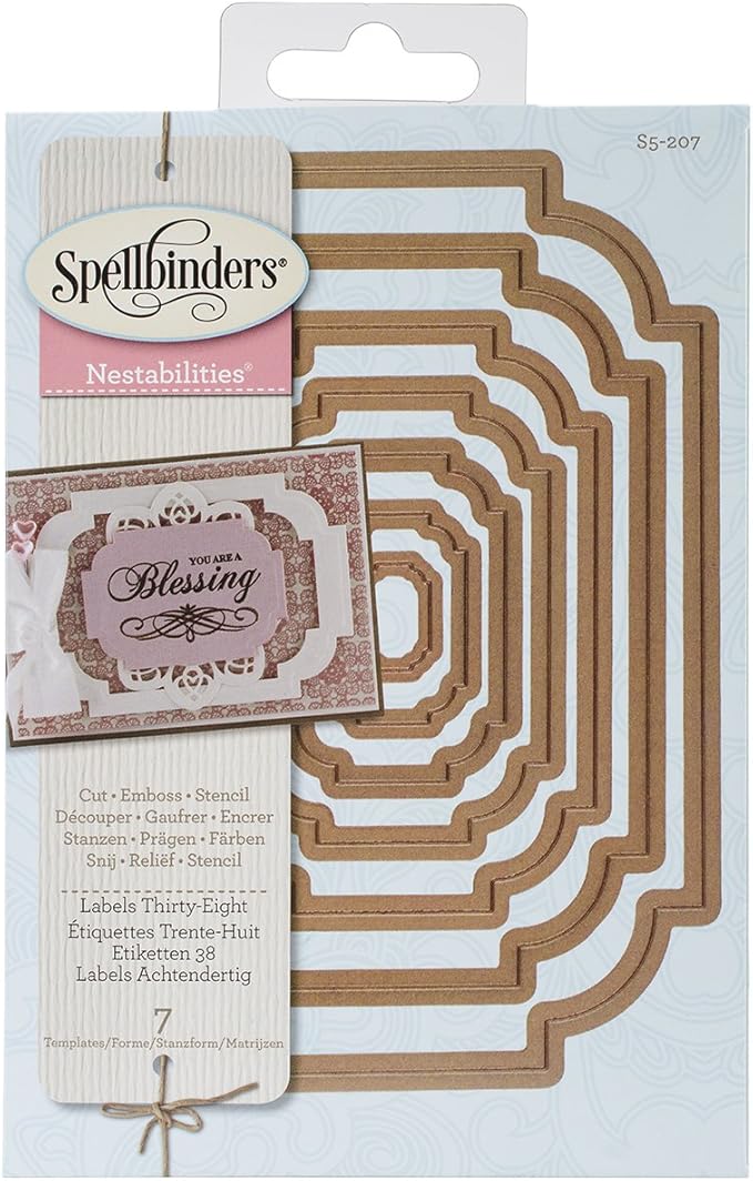 Amazon.com: Spellbinders S5-207 Nestabilities 'Labels Thirty-Eight ...
