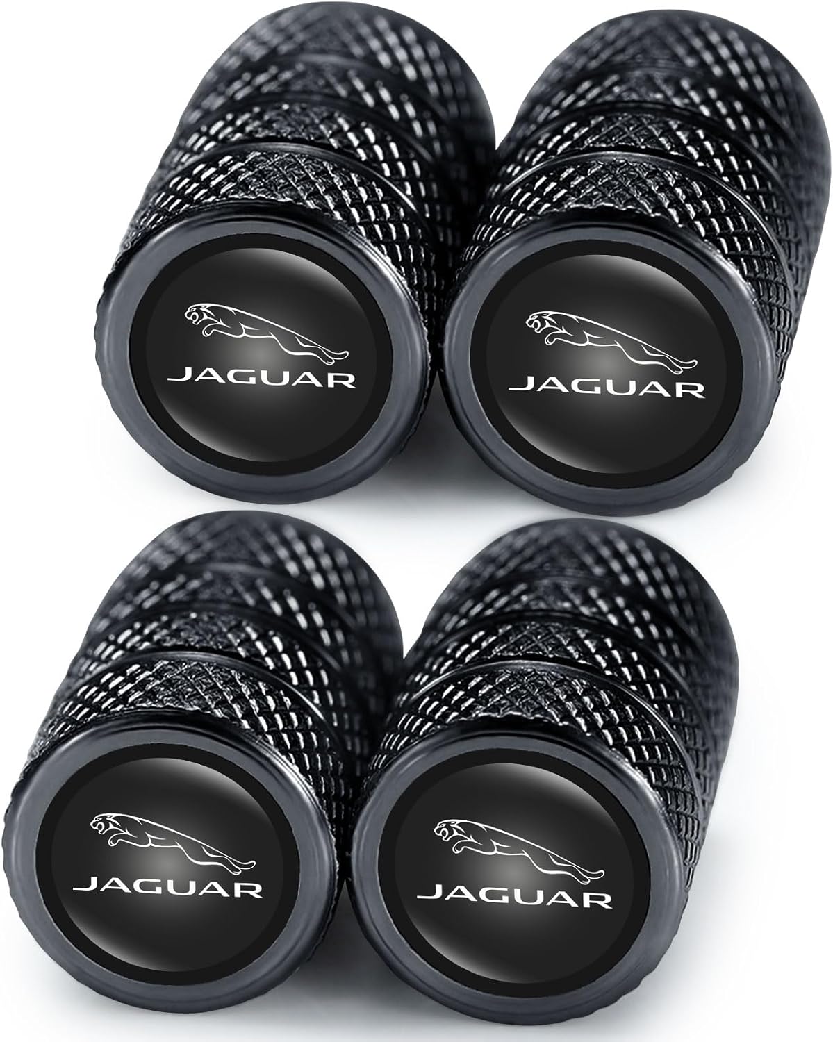 for Jaguar Alloy Tyre Valve Caps, 4PCS Car Tyre Caps Compatible with ...