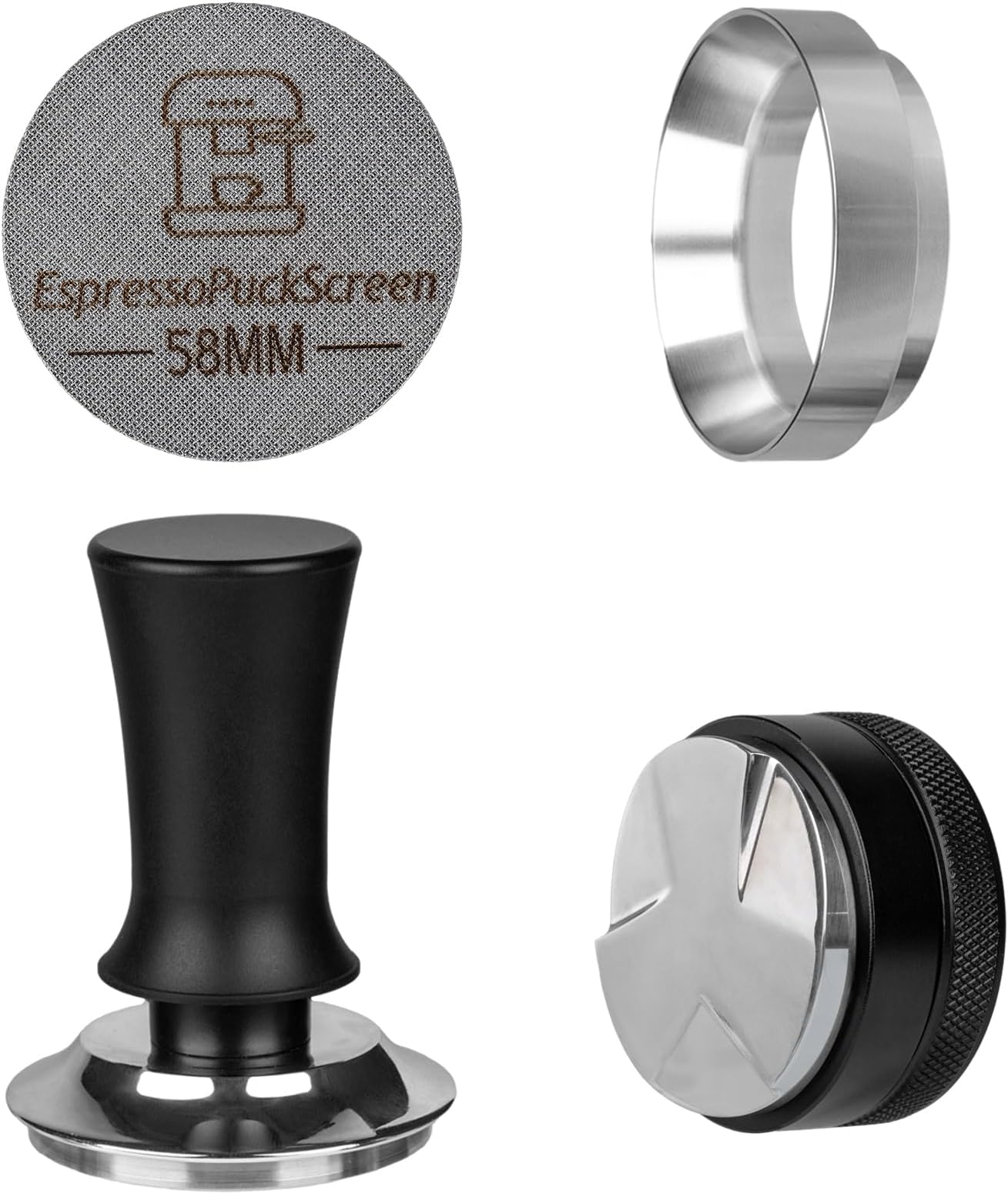 Amazon.com: 58mm Espresso Tamper Set - Spring-loaded Coffee Tamper ...