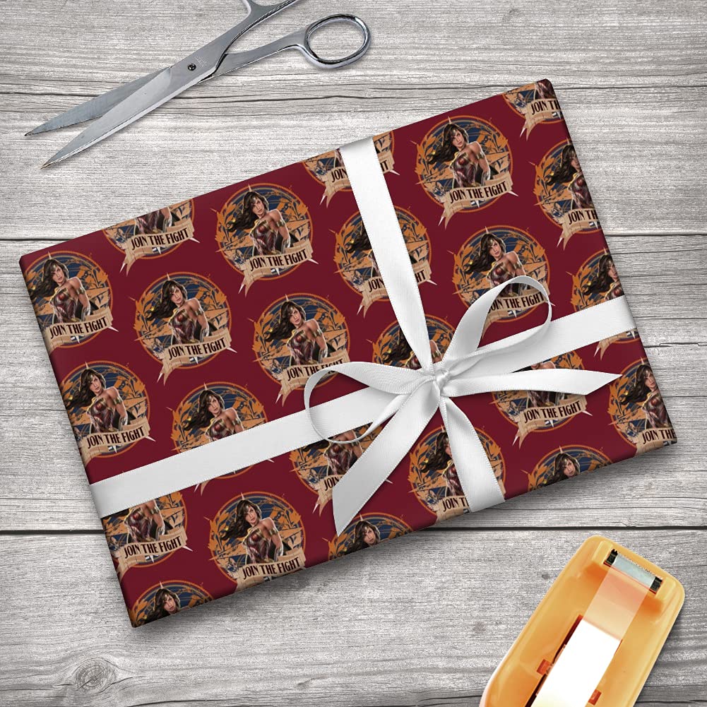 Wonder Woman Wrapping Paper Camelot Cotton Fabrics DC Comics Fat