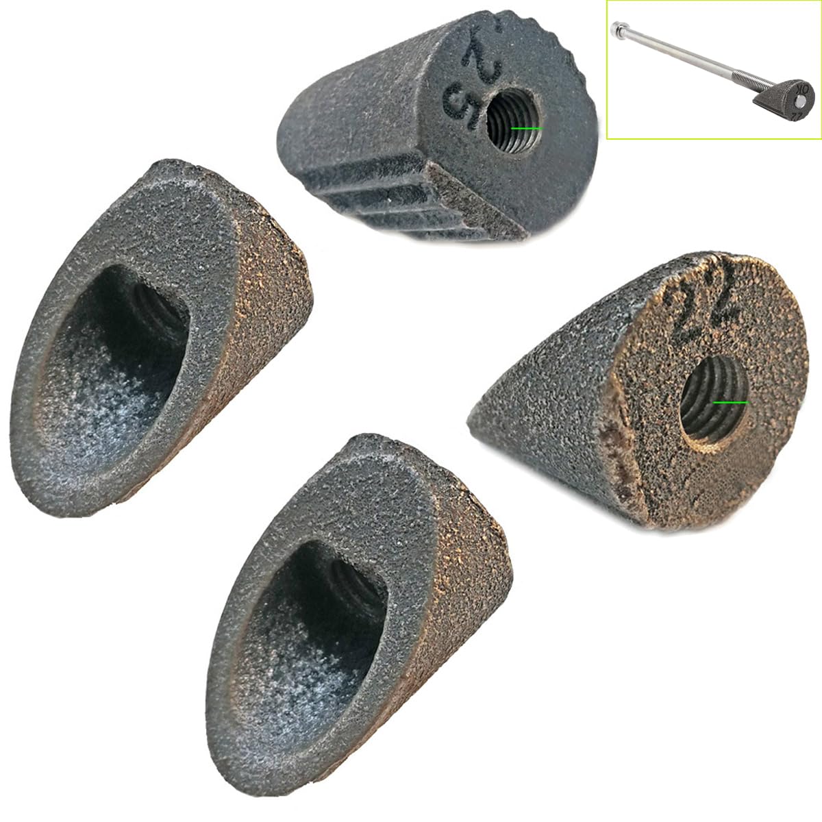 Amazon.com : YehVeh 4 Pack Bike Stem Wedge Nut Replacement Adapter with ...