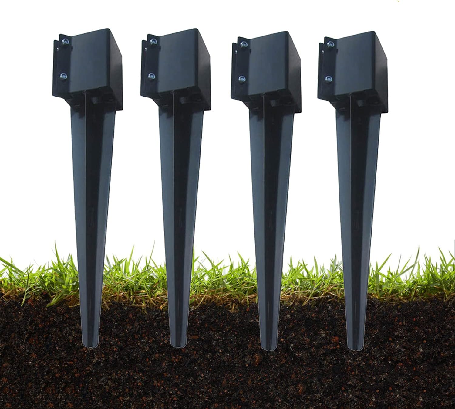 Amazon.com : TIyneayle 6 Pack 4x4 Fence Post Anchor Ground Spike ...