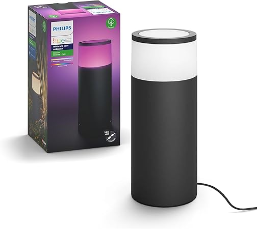 Philips Hue White & Color Ambiance Calla Outdoor Pedestal / Boolard ...