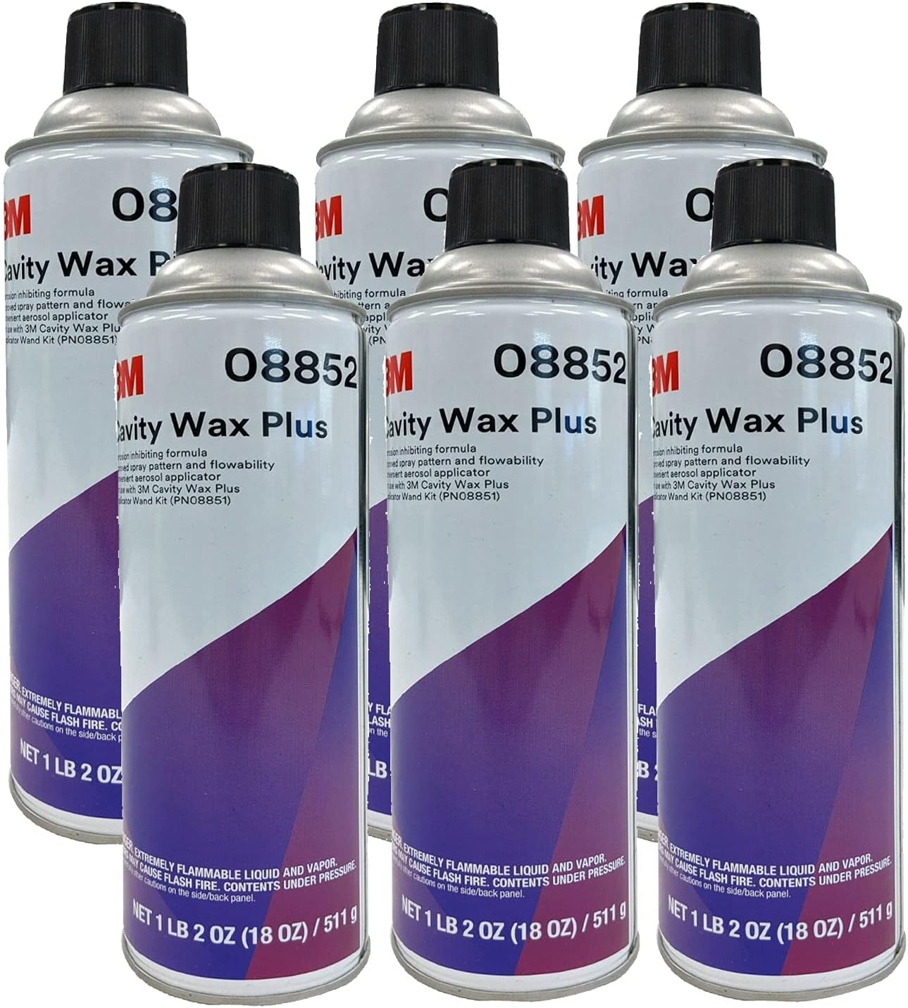 Amazon.com: 6pk 3M Cavity Wax Plus Interior Corrosion Prevention ...