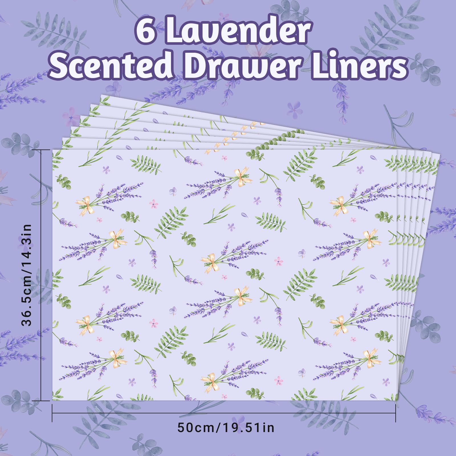 Closet Scent Papers SCENTORINI Fresh Linen Drawer Liners - 6 Scented ...