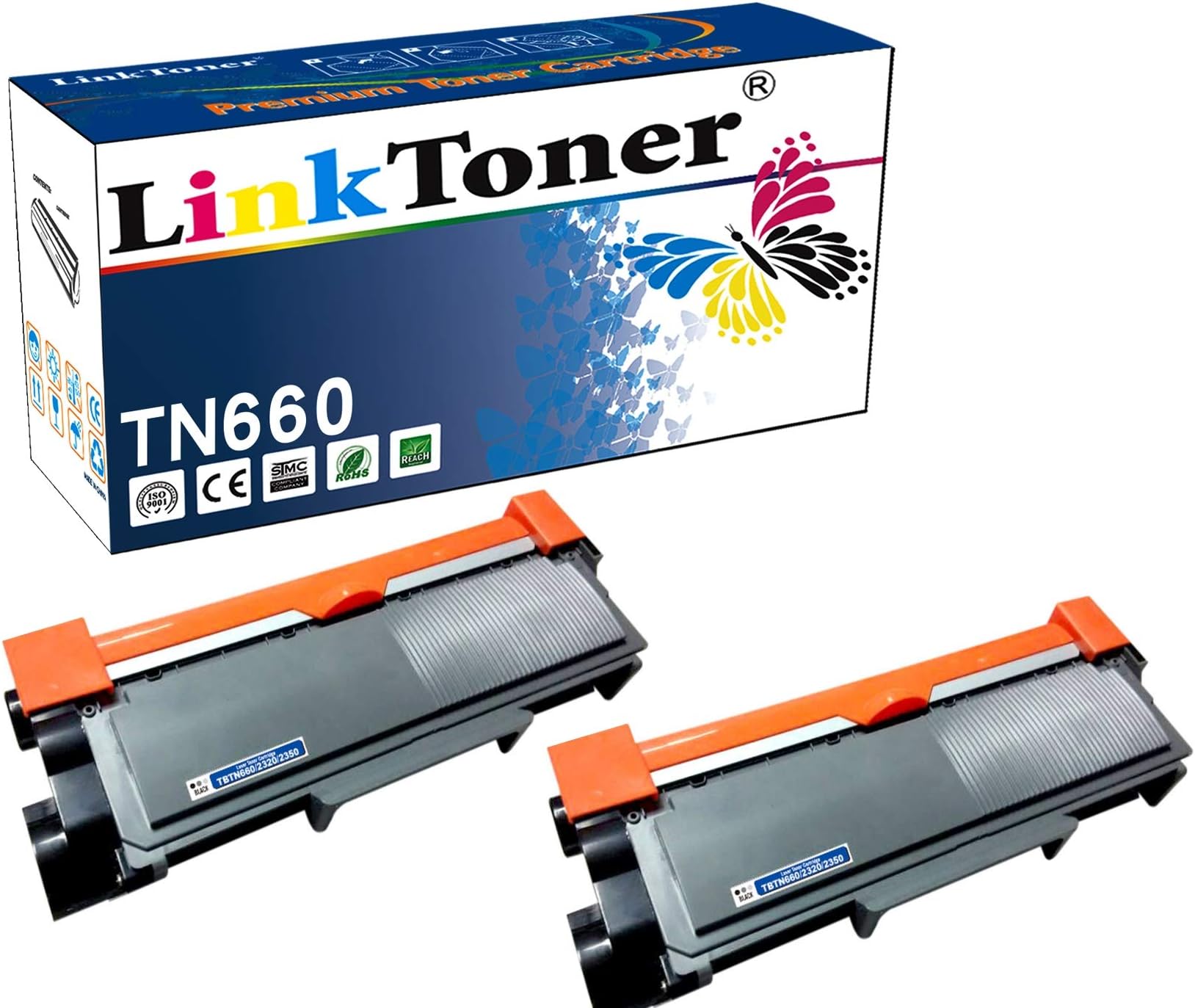Amazon.com: LinkToner TN660 Brother Compatible Toner Cartridge ...