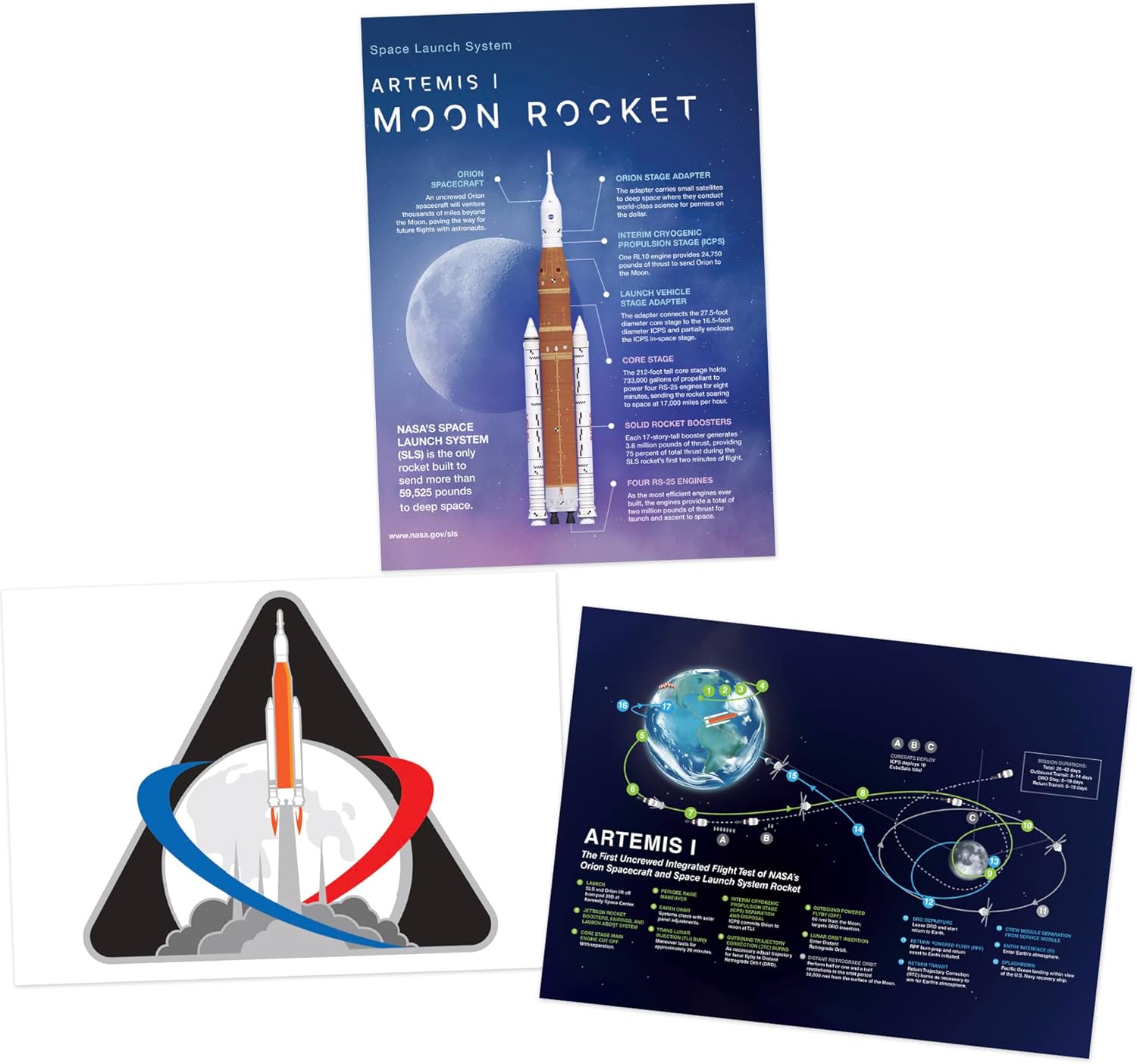 Amazon.com: NASA Artemis 1 Moon Mission Rocket Space Launch System ...