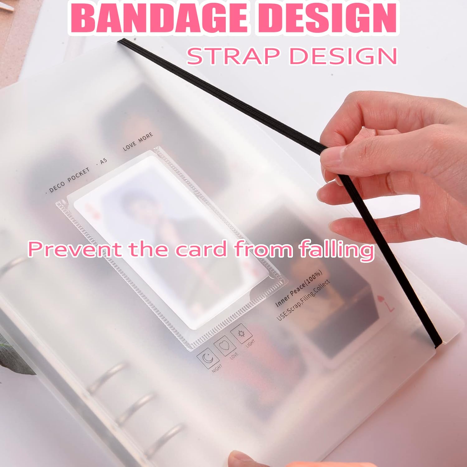 Buy Kpop Photo Album with 240 Pockets, Mini 3 Inch 6 Ring Photocard ...