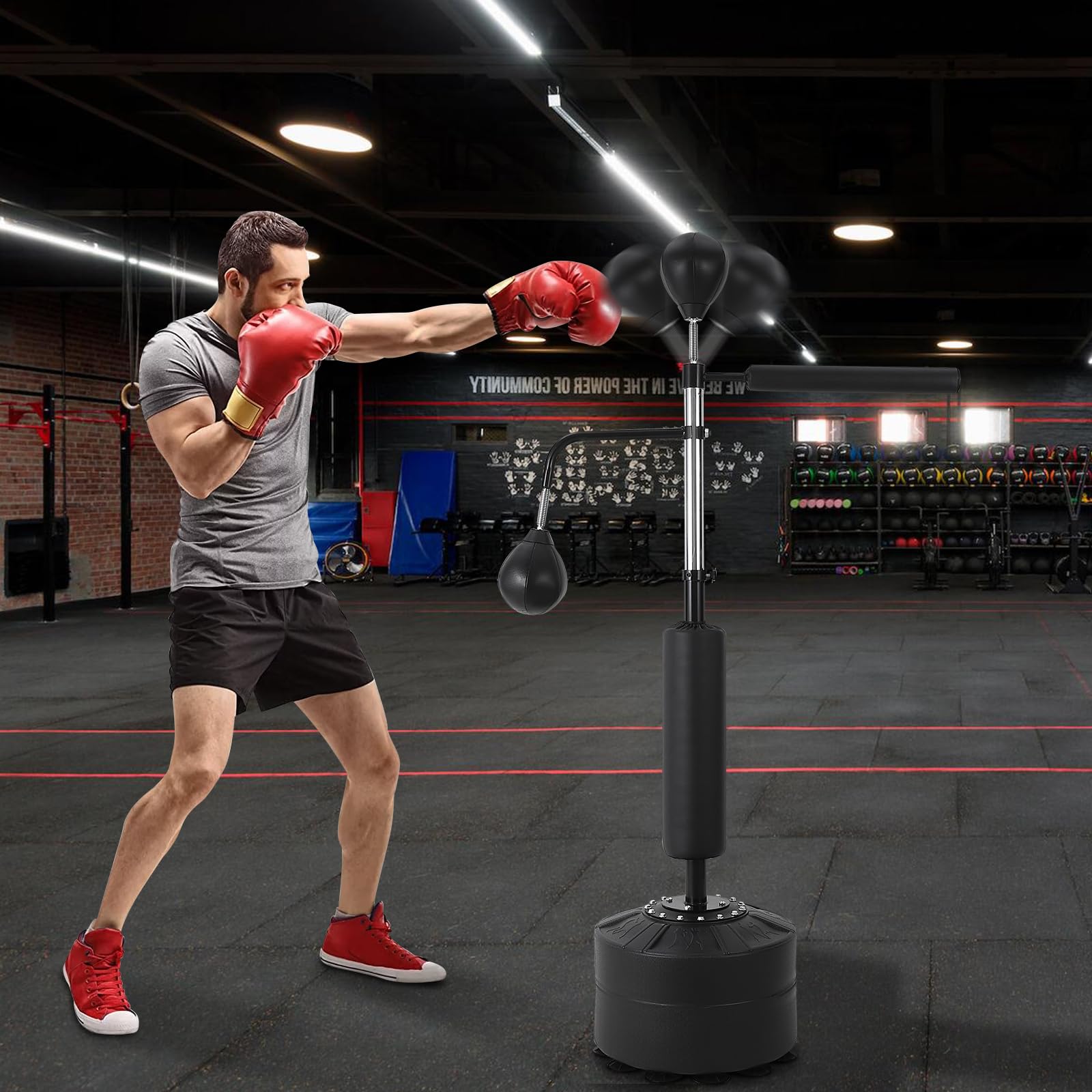Snapklik.com : Boxing Speed Trainer, Freestanding Punching Bag 360 ...