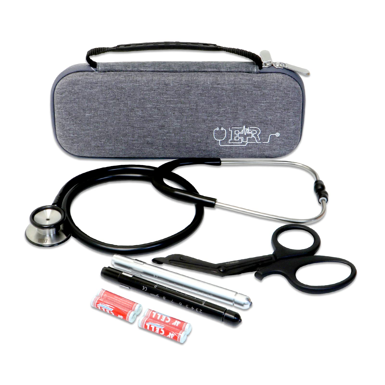Amazon.com: Ever Ready First Aid Stethoscope Case, Grey, with Rubber ...
