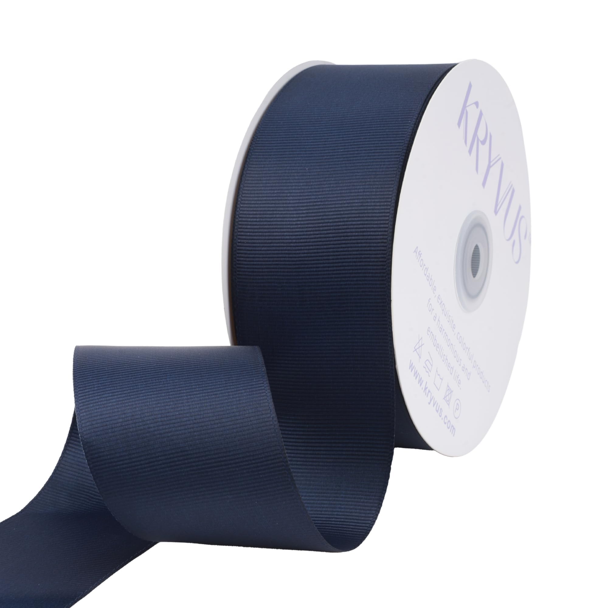Amazon.com: Kryvus Grosgrain Ribbon, Navy Blue Ribbon 2 Inch x ...
