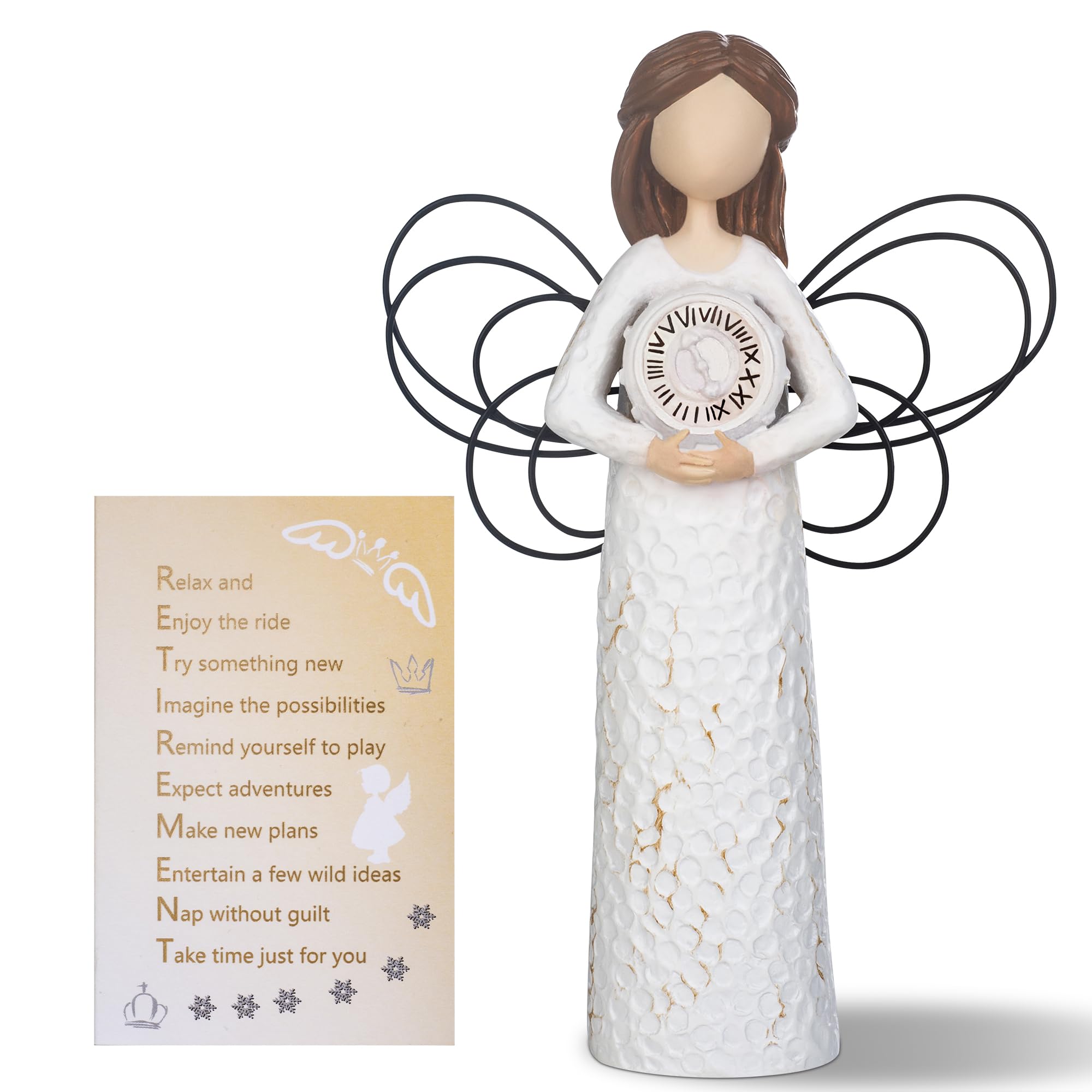 Amazon.com: SIGUEJOR Retirement Gifts Angel for Women 2024, Celebratory ...