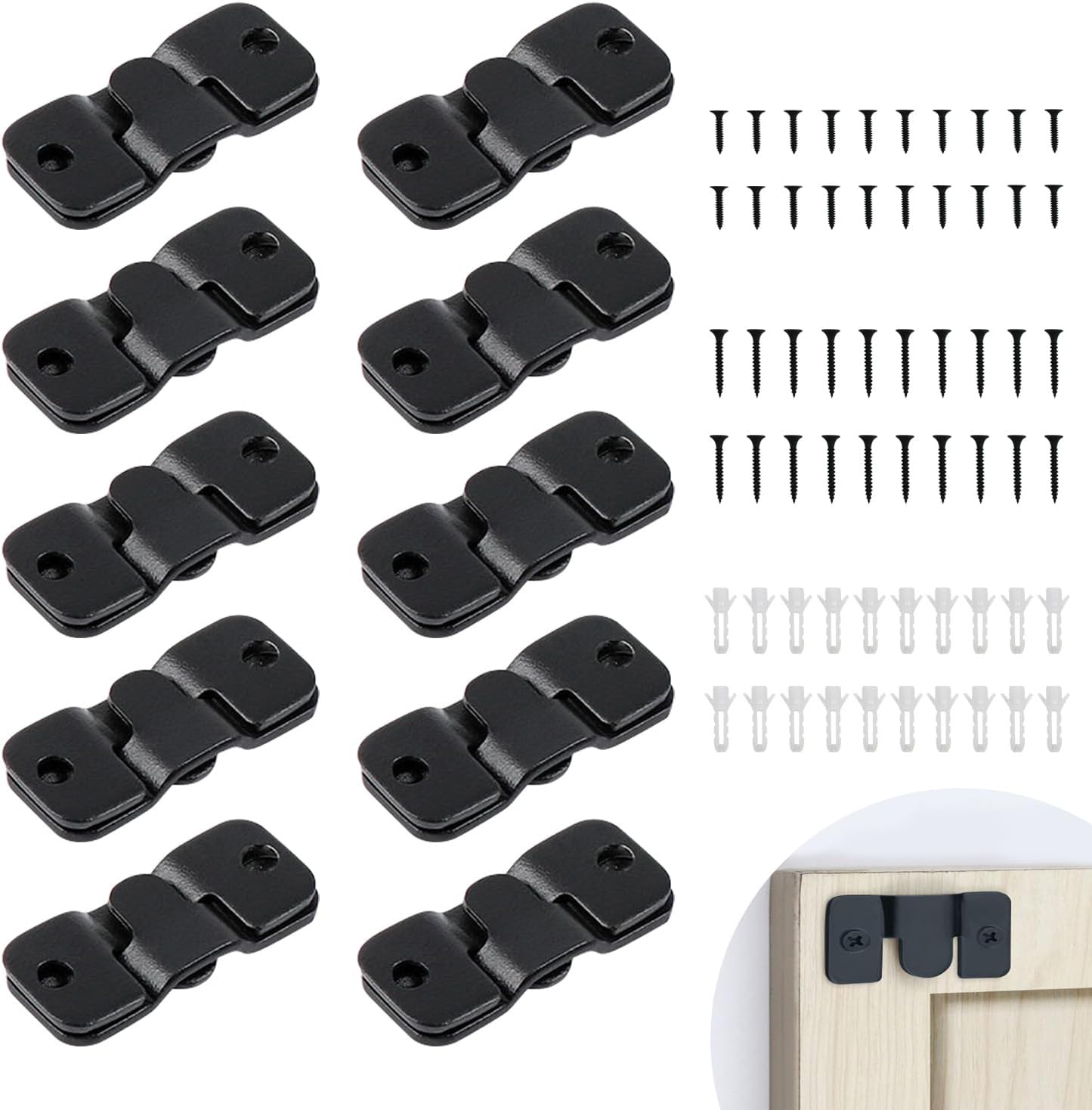 Black Flush Picture Mount Bracket Interlock Hanging Photo Frame Buckle ...