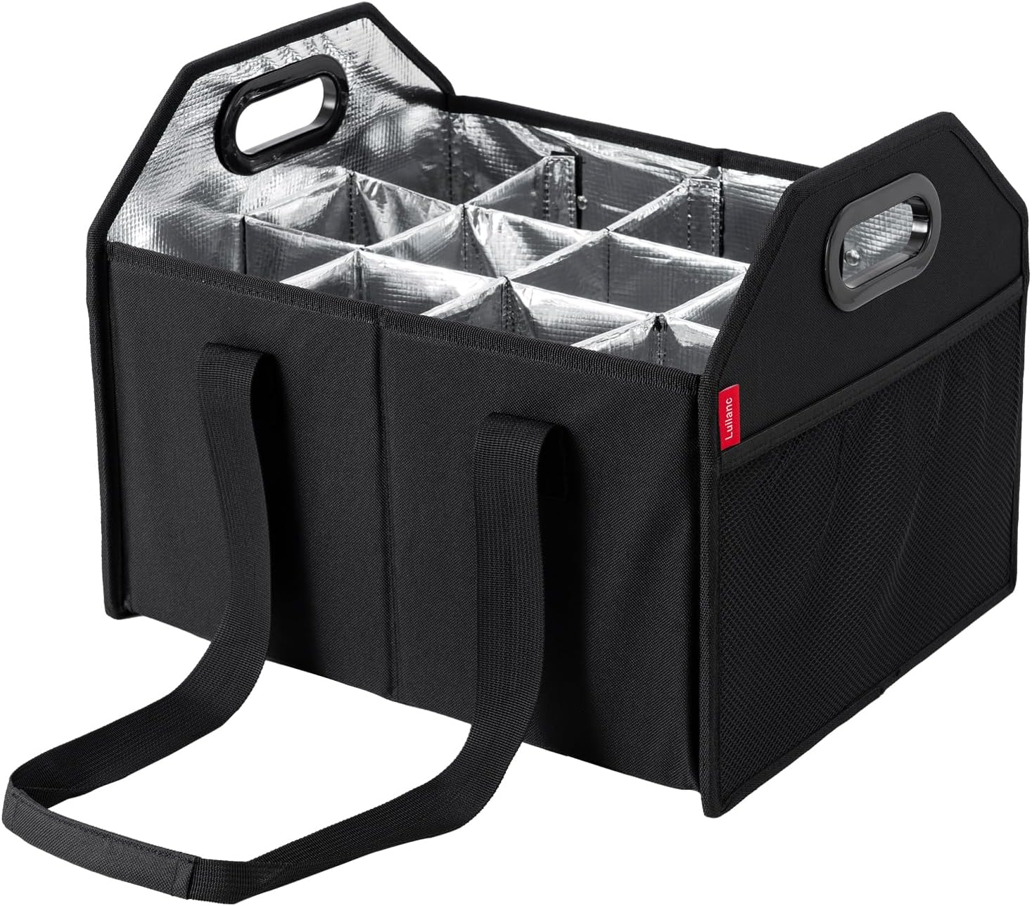 Amazon.com: LUILANC Collapsible 12 Bottle Wine Carrier - Reusable ...