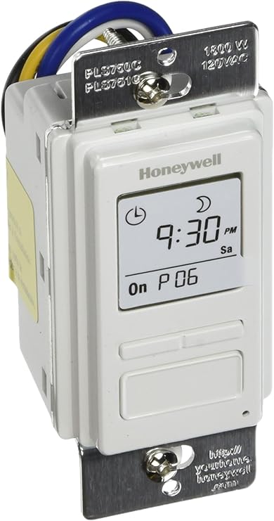 Honeywell PLS750C1000 Timer Switch with Sunrise Sunset Single or 3 Way ...