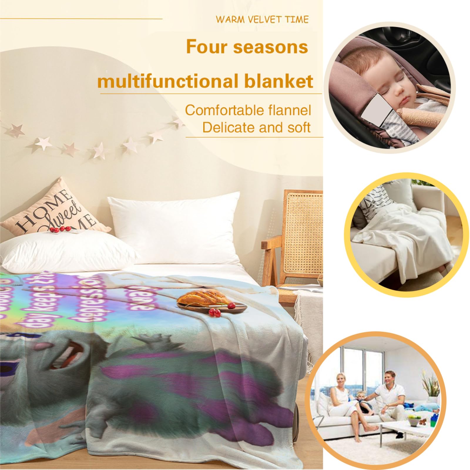 Snapklik.com : Apiawa Bibble Blanket Bibble Meme Blankets Soft Warm ...