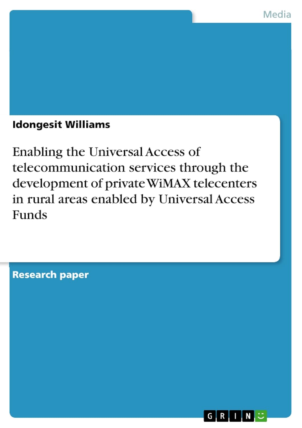 Buy Enabling the Universal Access of telecommunication services through ...
