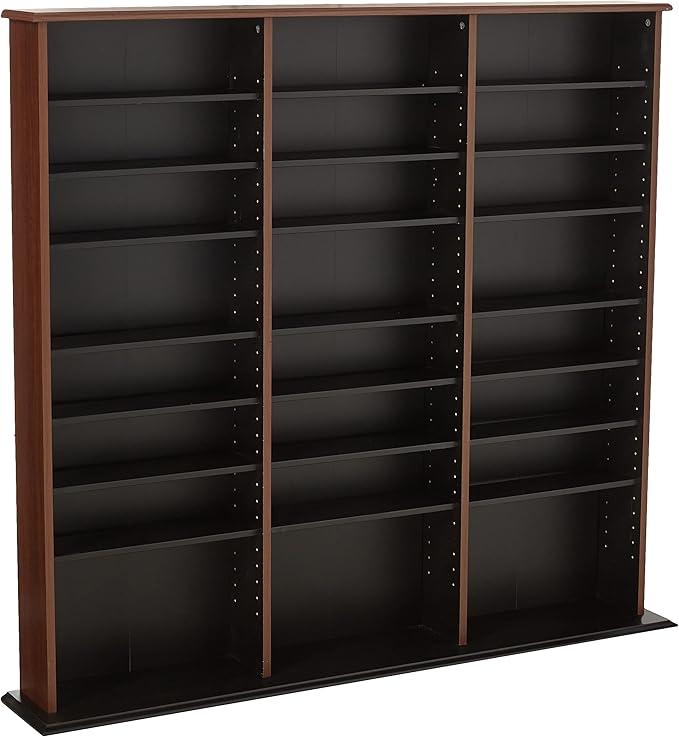 Amazon.com: Prepac Triple Width Wall Storage, Cherry and Black