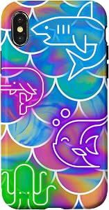 Amazon.com: iPhone X/XS 80s 90s Fish Kidcore Aesthetic Shark Octopus ...