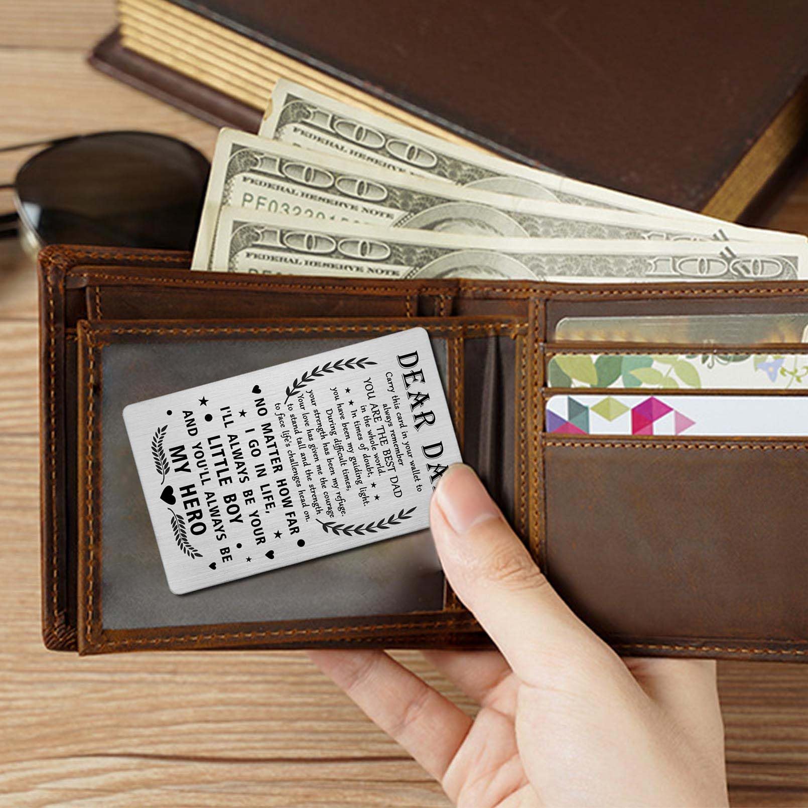 Fathers Day Cards for Dad from Son – Proud Dad Wallet Card – I Love My ...