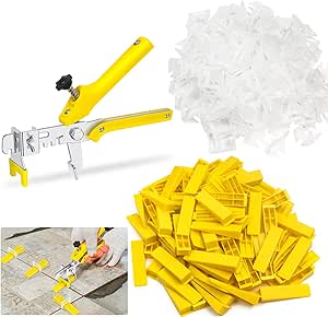 Tile Leveling System 1/16”Kit, 600pcs Tile Leveler Spacers Clips+200pcs ...