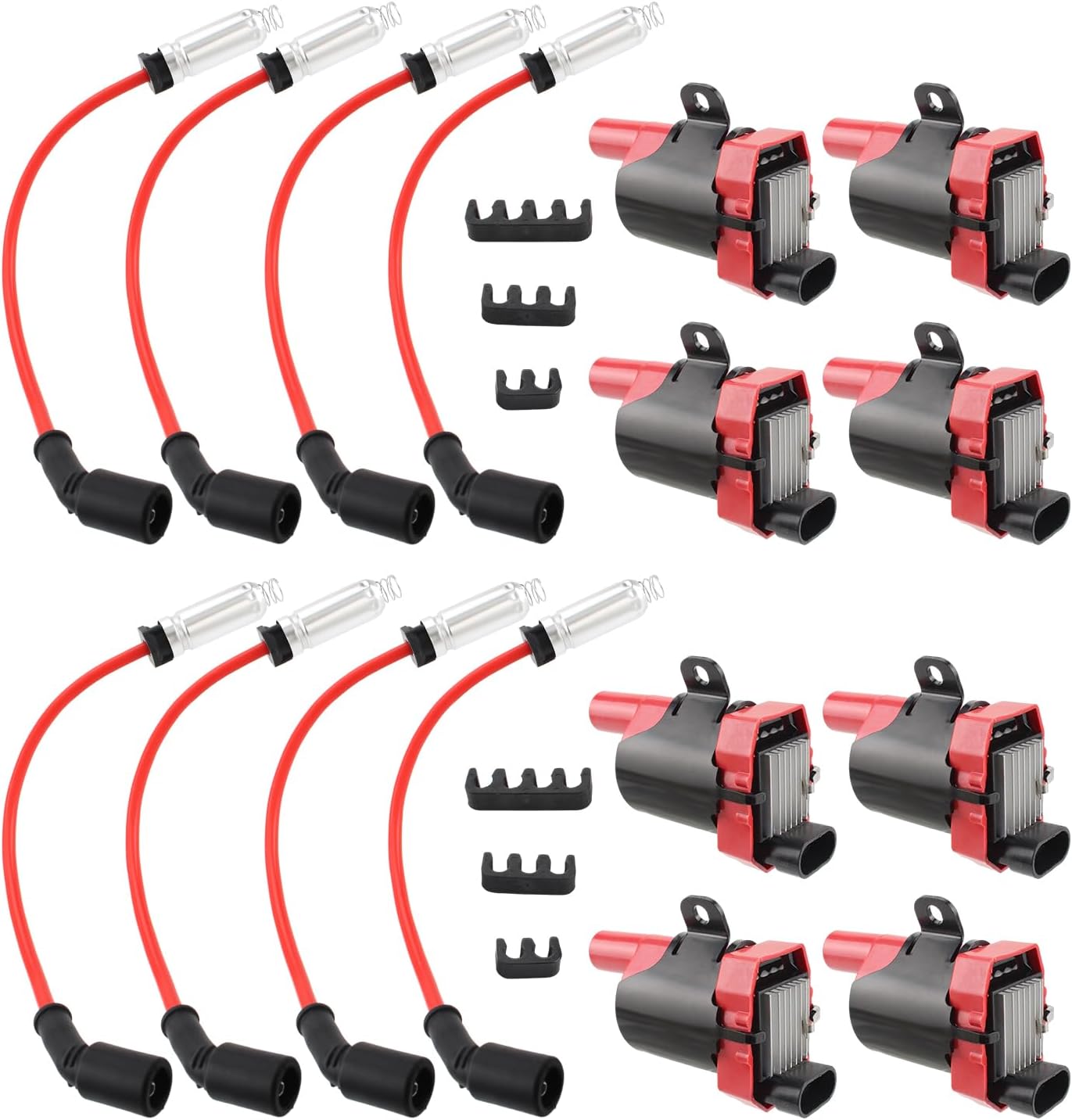 Amazon.com: AUTOKAY Round Ignition Coil Spark Plug Pack For Chevy ...