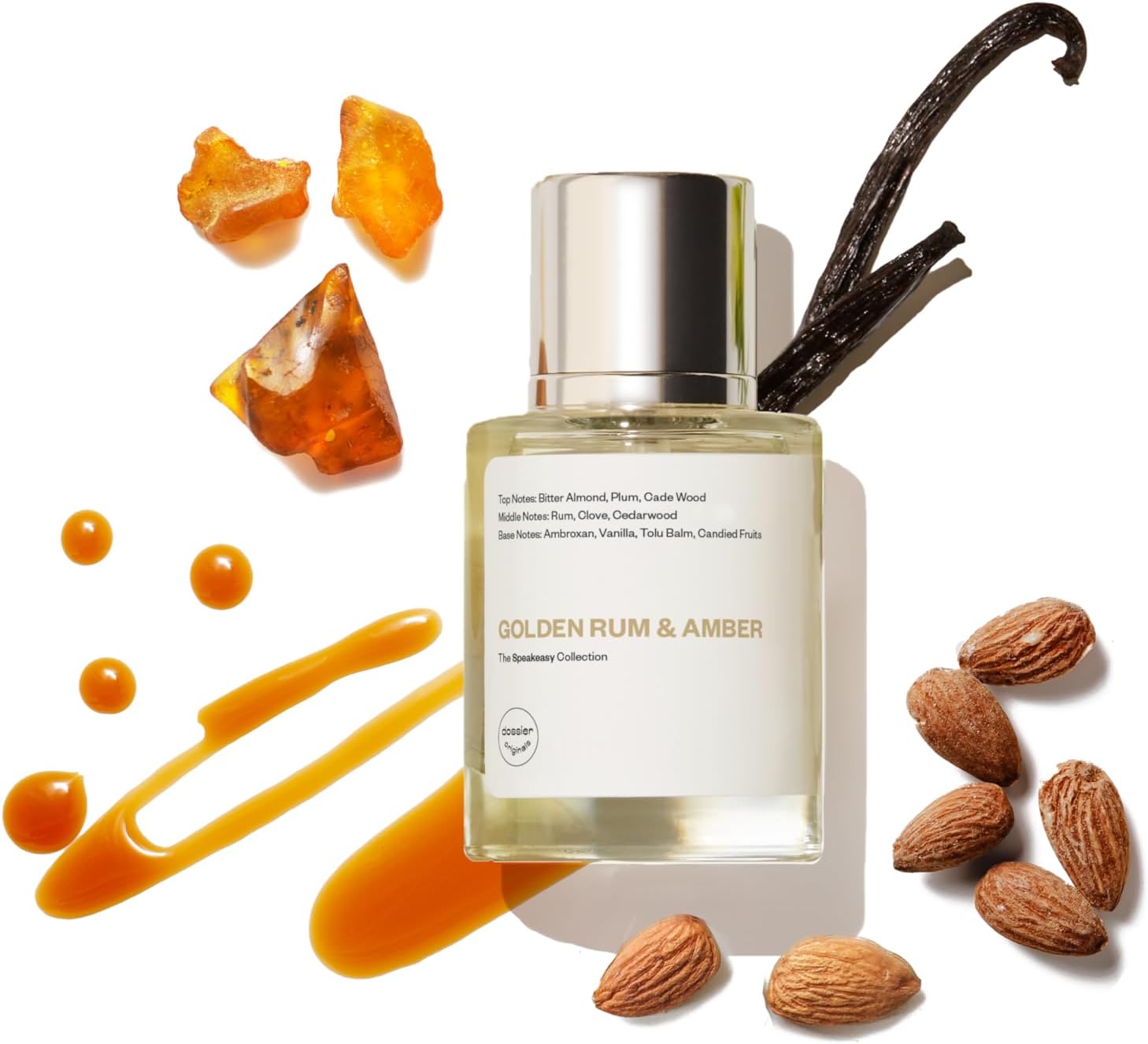 Amazon.com : Dossier Original Eau de Parfum - Golden Rum & Amber ...